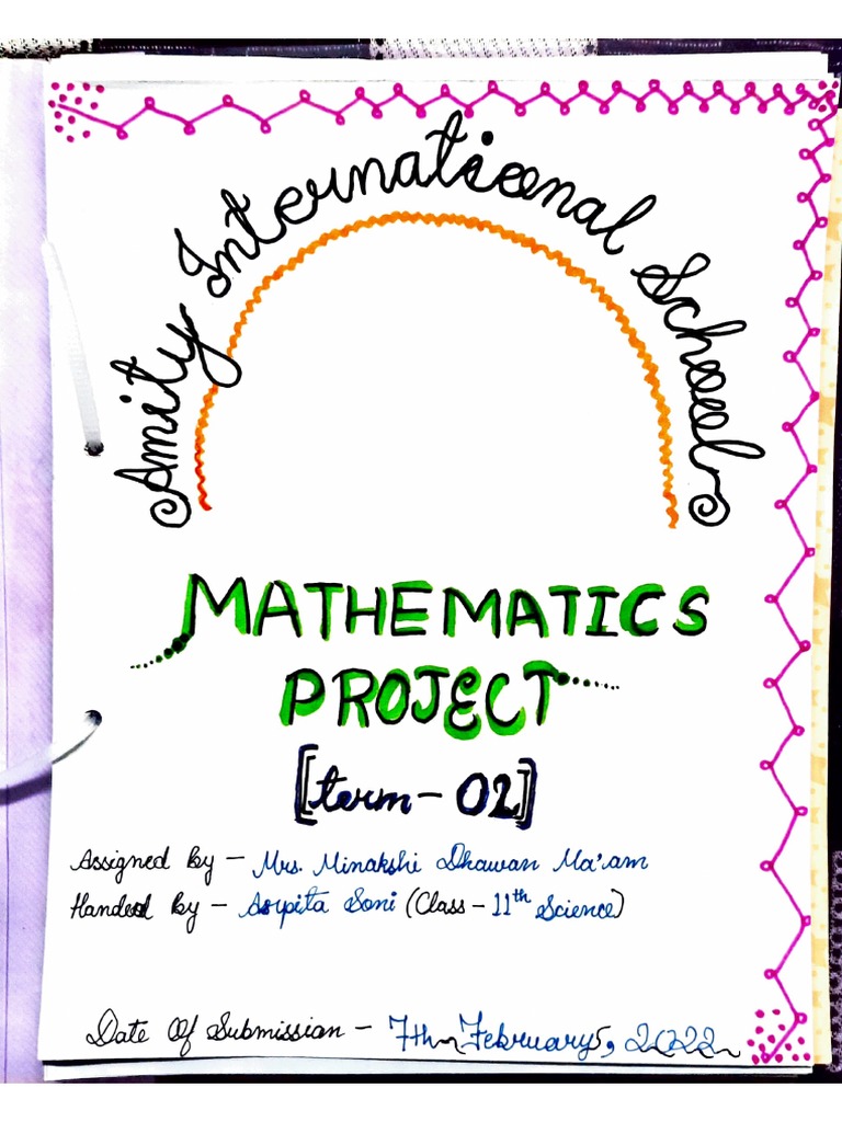 MathematicsPractical ArpitaSoni Class11 | PDF