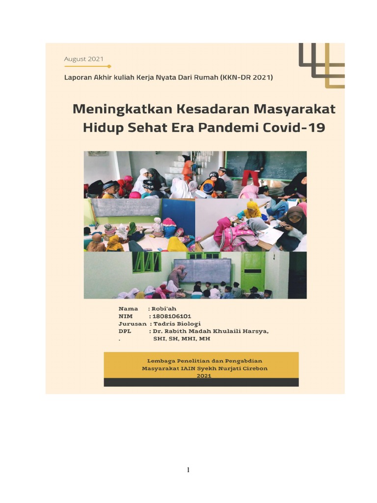 Contoh Laporan Akhir KKN TBM | PDF