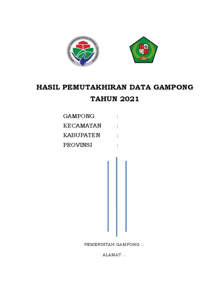 Cover Laporan Hasil Pemutakhiran SDGS Desa | PDF