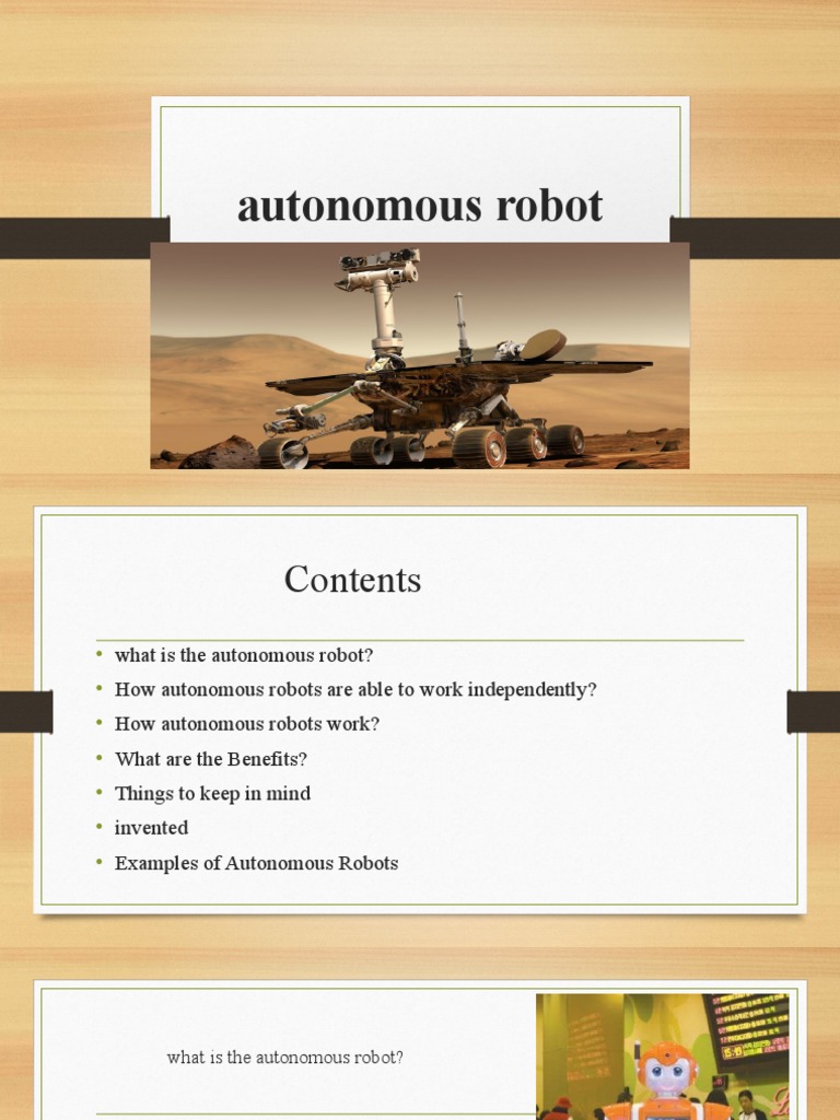 Autonomous Robot | PDF | Robotics | Robot