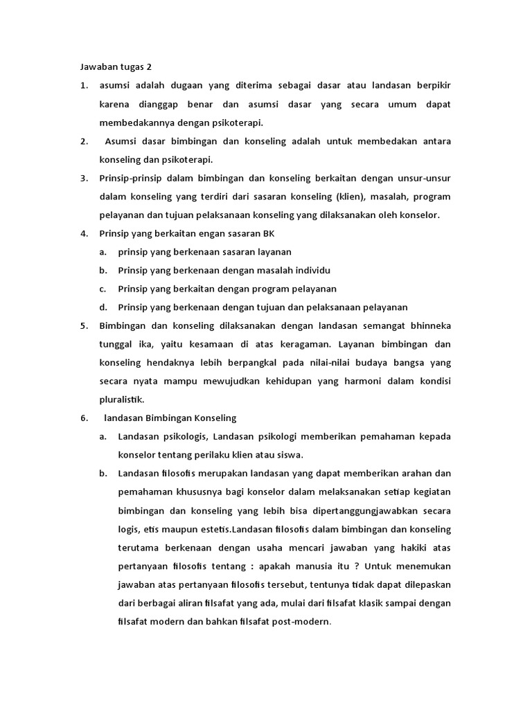 Jawaban Tugas 2 P Burhan | PDF | Karier & Perkembangan