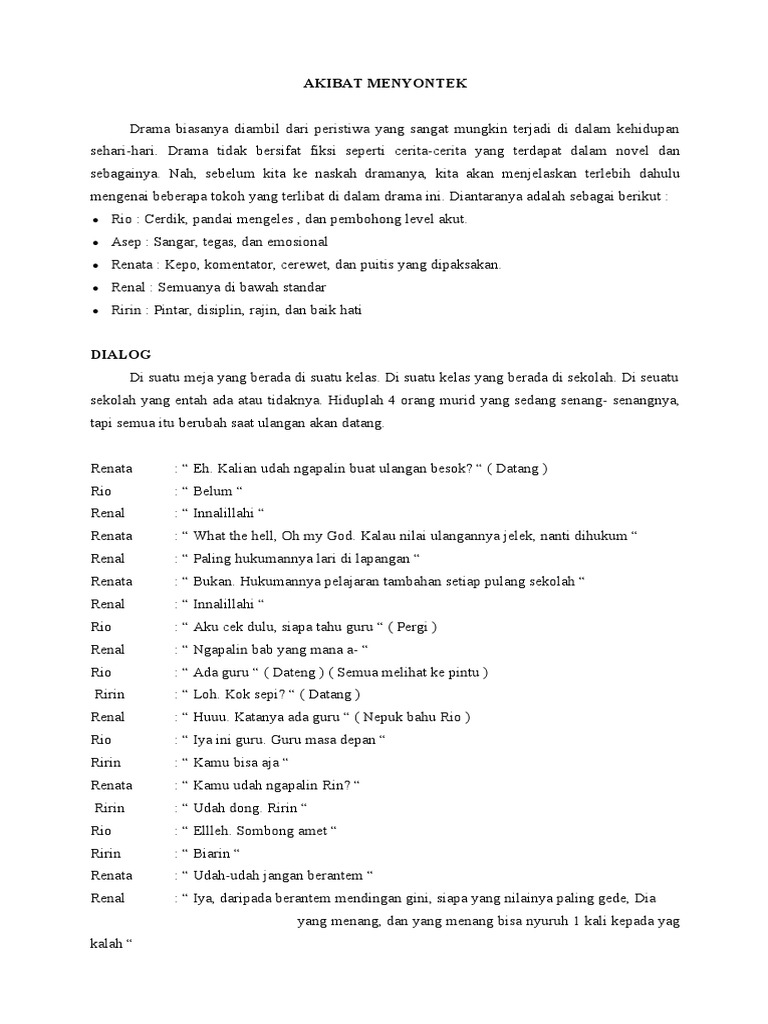 Akibat Menyontek | PDF