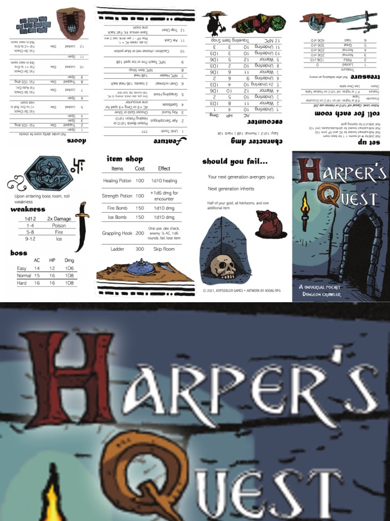 Harpers Quest Layout Color v1.11 | PDF