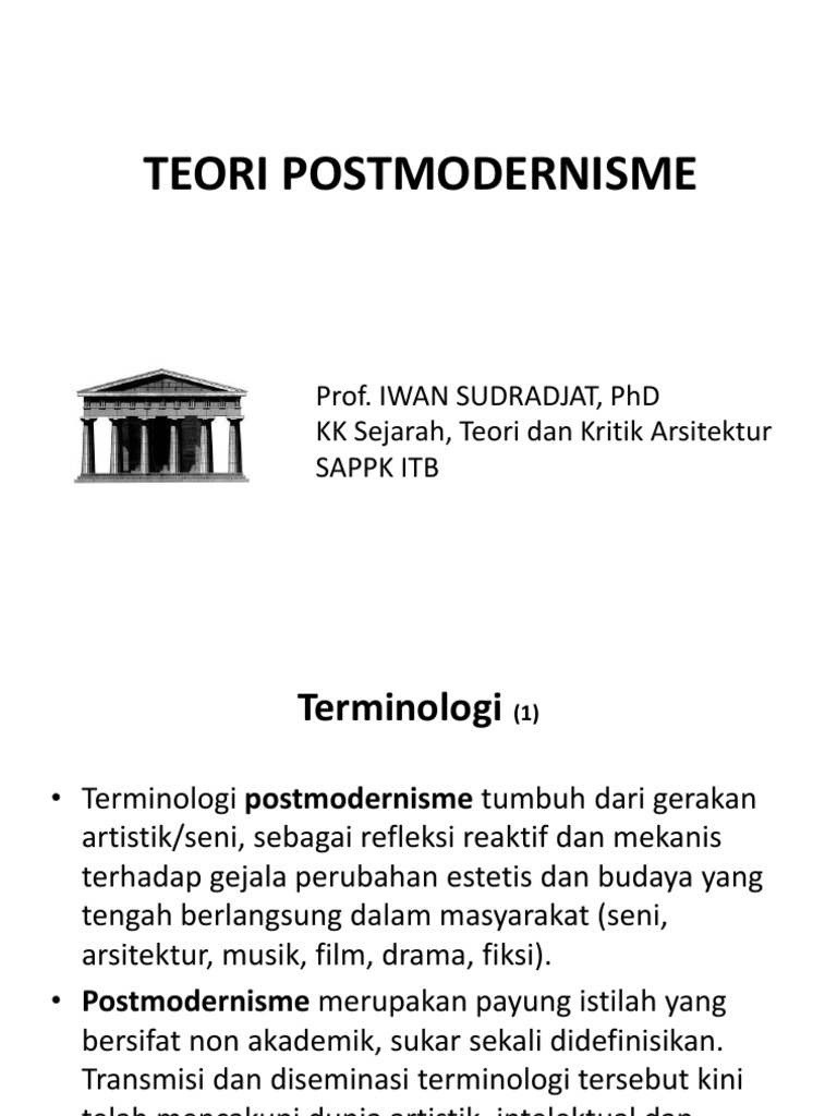 2 Teori Postmodernisme | PDF