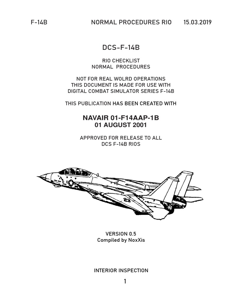 F14 Ger | PDF | Flap (Aeronautics) | Landing Gear