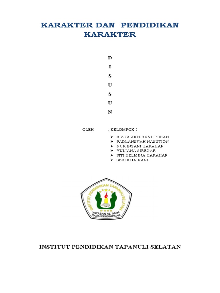 Karakter Dan Pendidikan Karakter | PDF