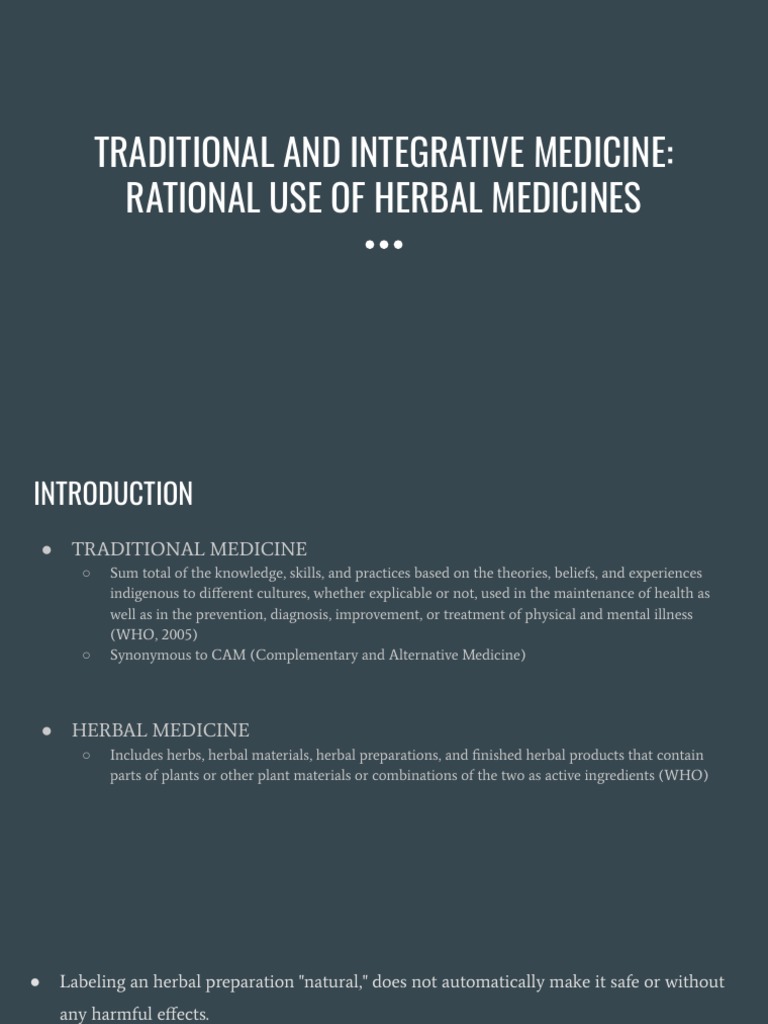 Traditional and Integrative Medicine and Clinical Problem Solving | PDF ...