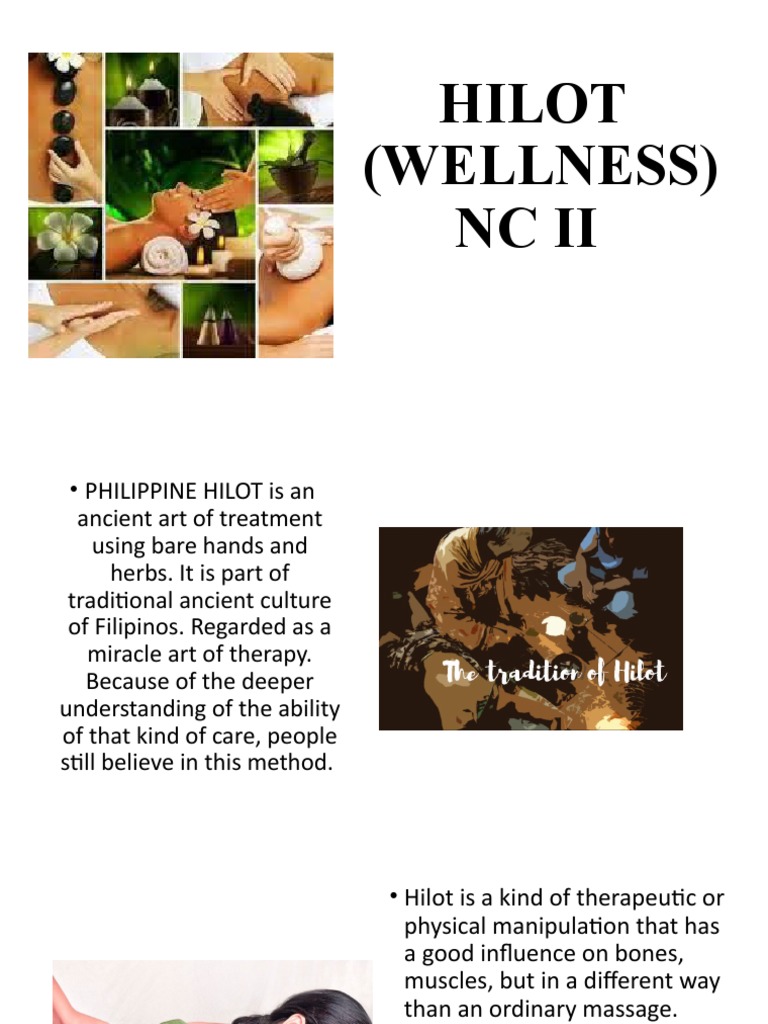 Hilot (Wellness) NC Ii | PDF | Medicine
