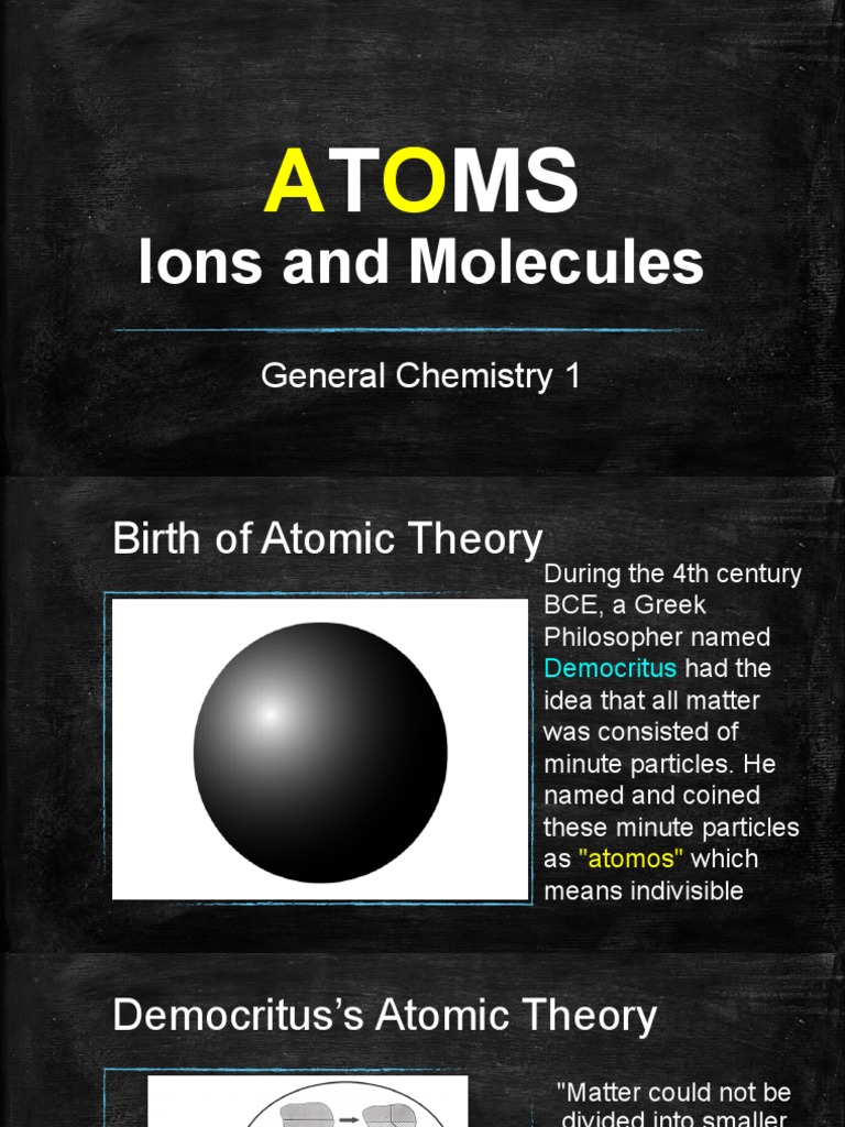QUARTER 1 LESSON 2 Atom Ions and Molecules | PDF | Ion | Chemical Compounds