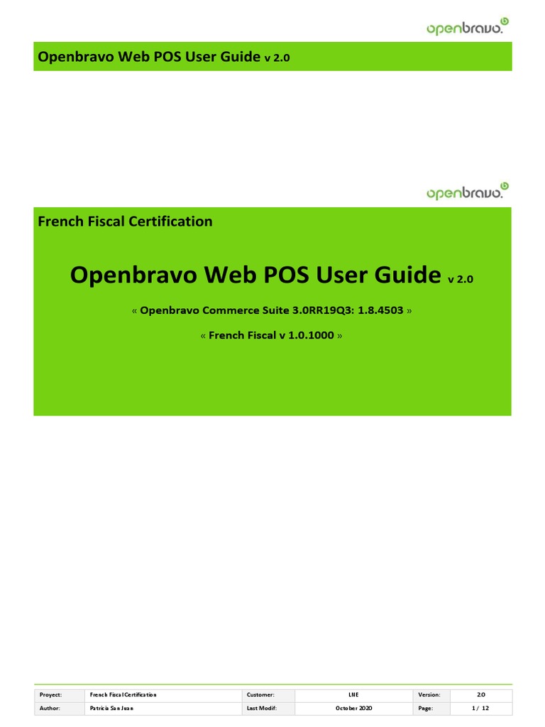 Openbravo POS Guide for Retailers | PDF | Point Of Sale | World Wide Web
