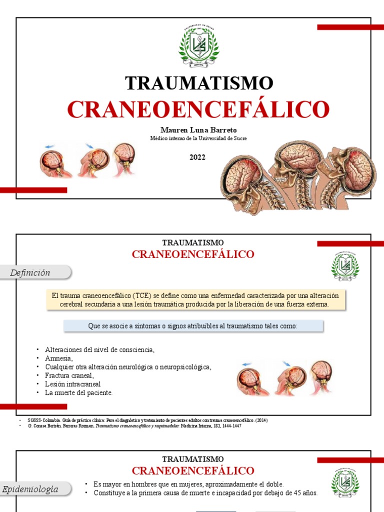Traumatismo Craneal: Diagnóstico y Tratamiento | PDF