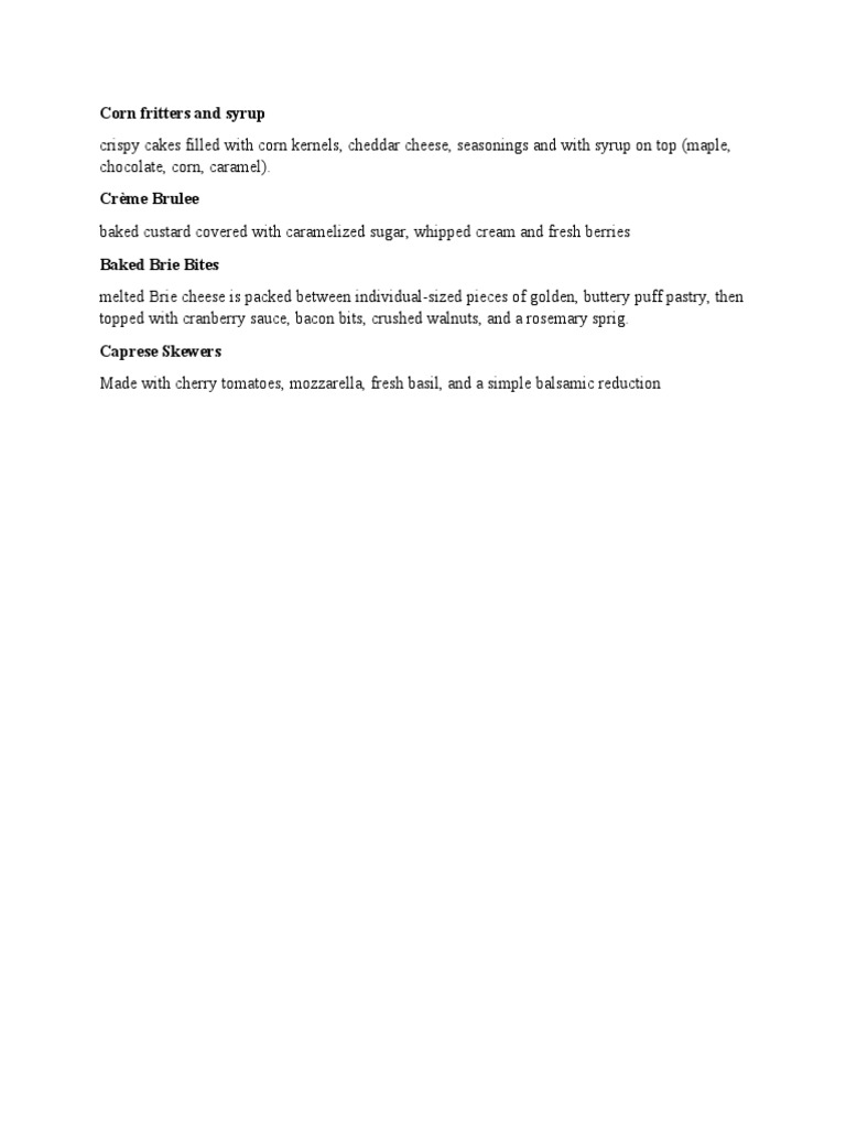 Appetizer (Catering) | PDF