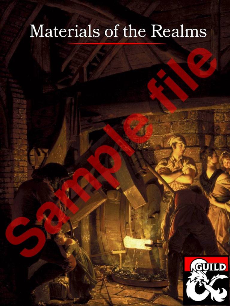 Materials of The Realm | PDF | Wizards Of The Coast | Dungeons & Dragons