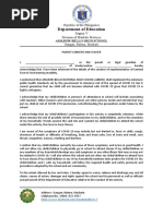 Parents Permit For Students in Filipino | PDF | Interpersonal ...