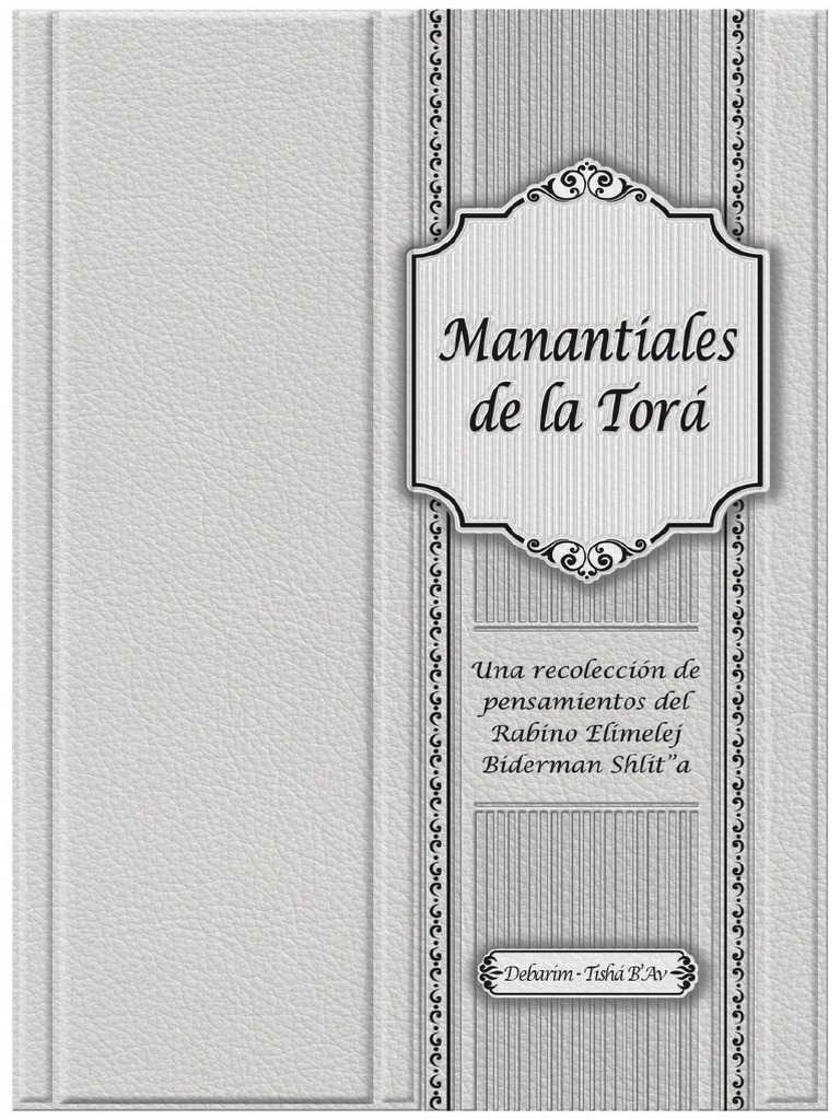 Debarim - Tishá B´Av folleto | PDF | Tora | Judios y judaísmo