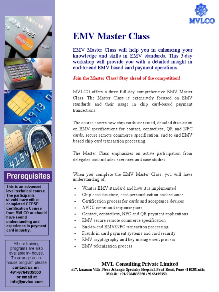 EMV Master Class: Join The Master Class! Stay Ahead of The Competition ...