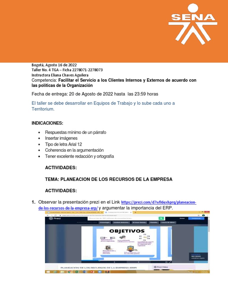 TALLERnNonn4nFICHAn2278071n2278073 3362fc07d03efe6 | PDF | Planificación de recursos ...