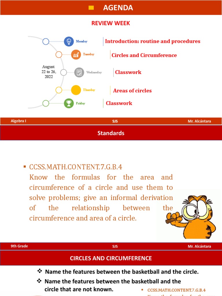 Review - Circle and Circumference | PDF | Area | Equations