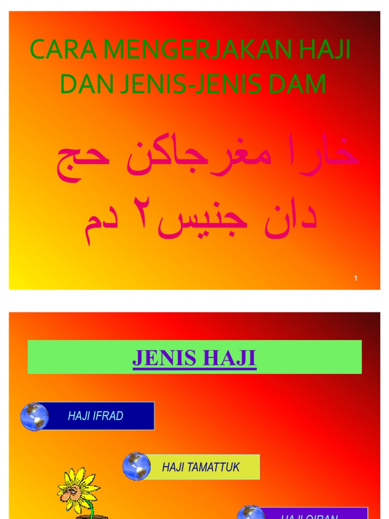 4 Pel. 13 Unit 4 Cara Mengerjakan Haji Dan Jenis-Jenis Dam | PDF