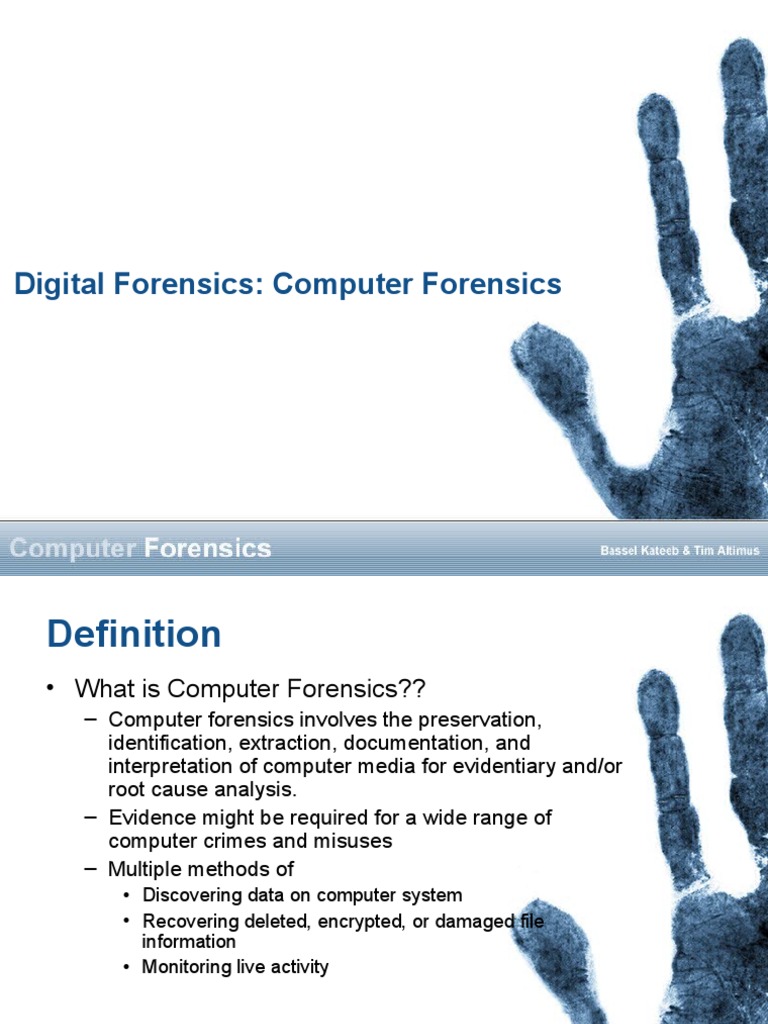 Digital Forensics: Computer Forensics | PDF | Computer Forensics | File System