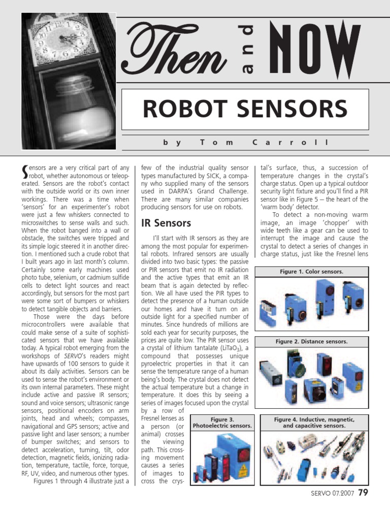 Robot Sensors | PDF | Technology & Engineering
