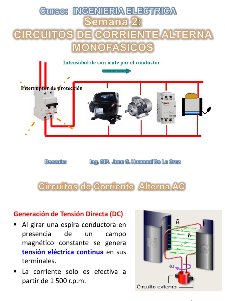Generación y Análisis de Corriente Alterna | PDF | Inductor | Corriente ...