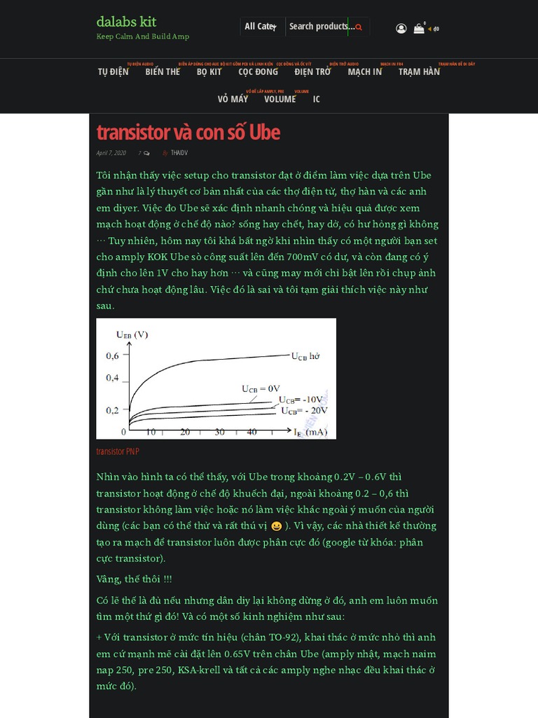 transistor và con số Ube - dalabs kit | PDF