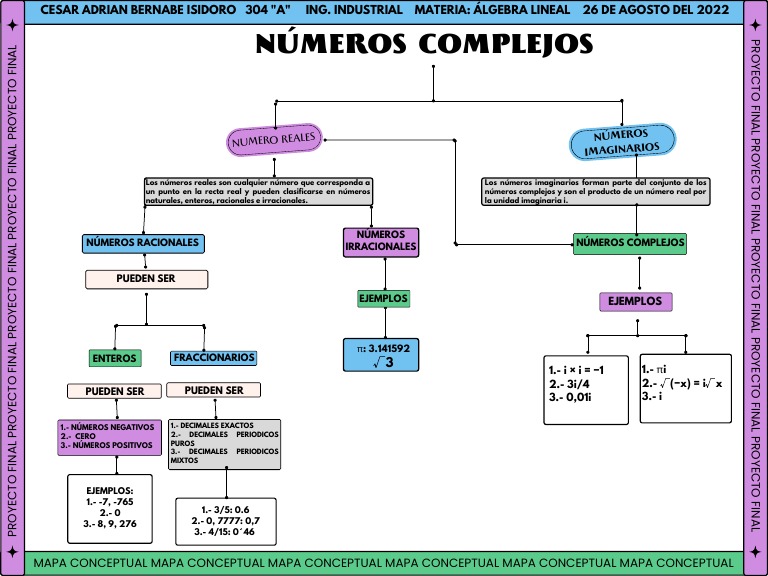 Clasificación de Números Complejos | PDF | Número Real | Raíz cuadrada
