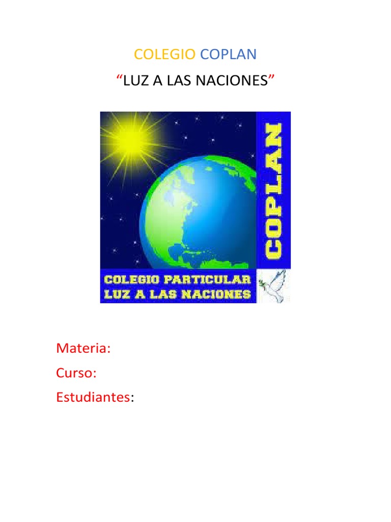 Caratula COPLAN | PDF