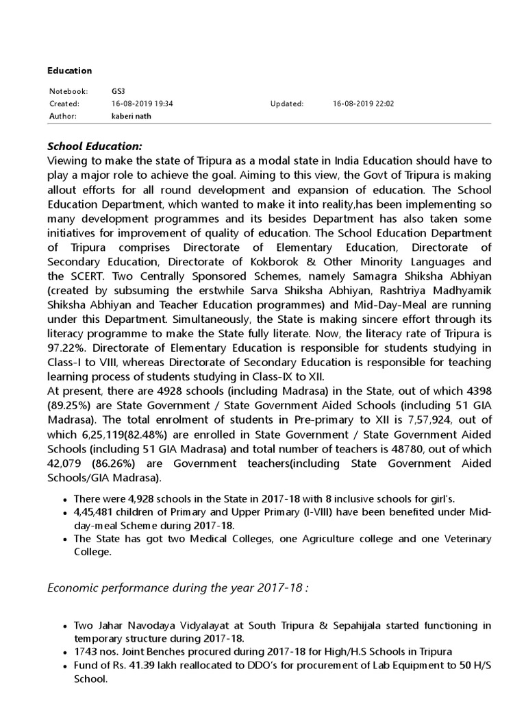 School Education | PDF | Institute Of Technology | Schools