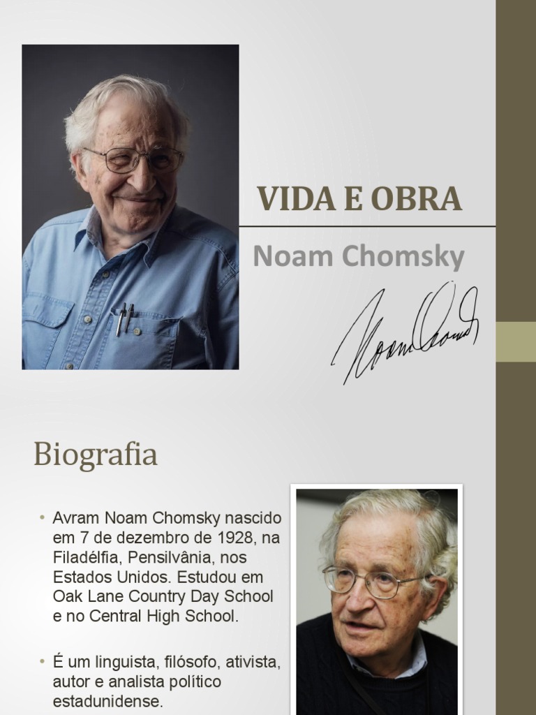 Noam Chomsky | PDF | Noam Chomsky | Gramática
