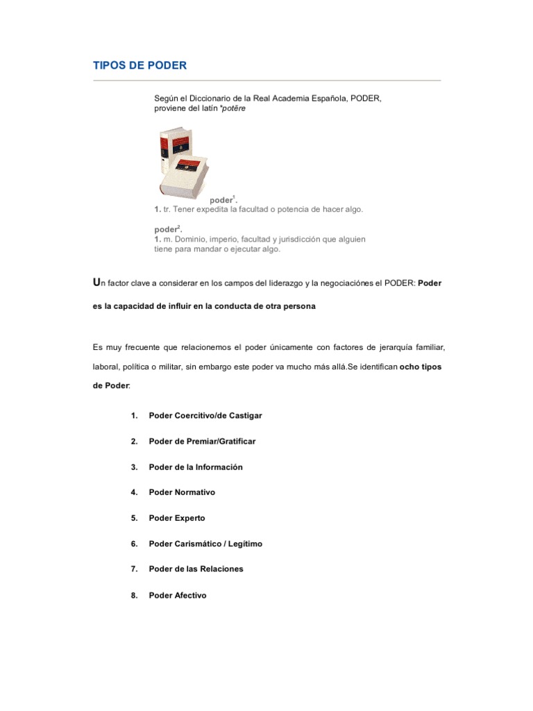 Tipos de Poder | PDF