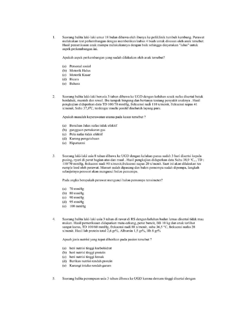 Latihan Soal Ukom - 2022 | PDF