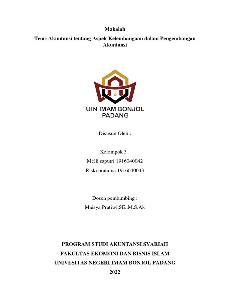 Makalah Ta Kelompok 3 | PDF