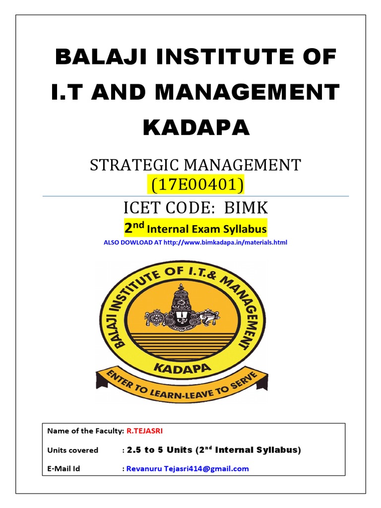 Stm-Last 2.5 Units | PDF | Strategic Management | Diversification (Finance)