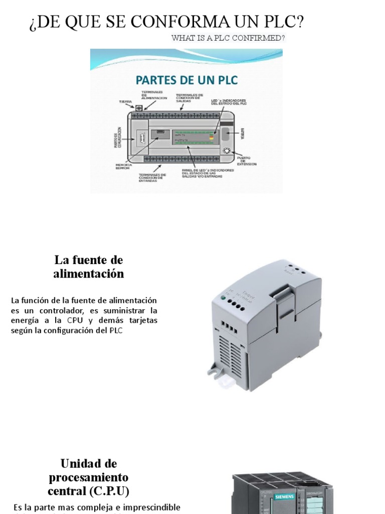 De Que Se Conforma Un PLC | PDF