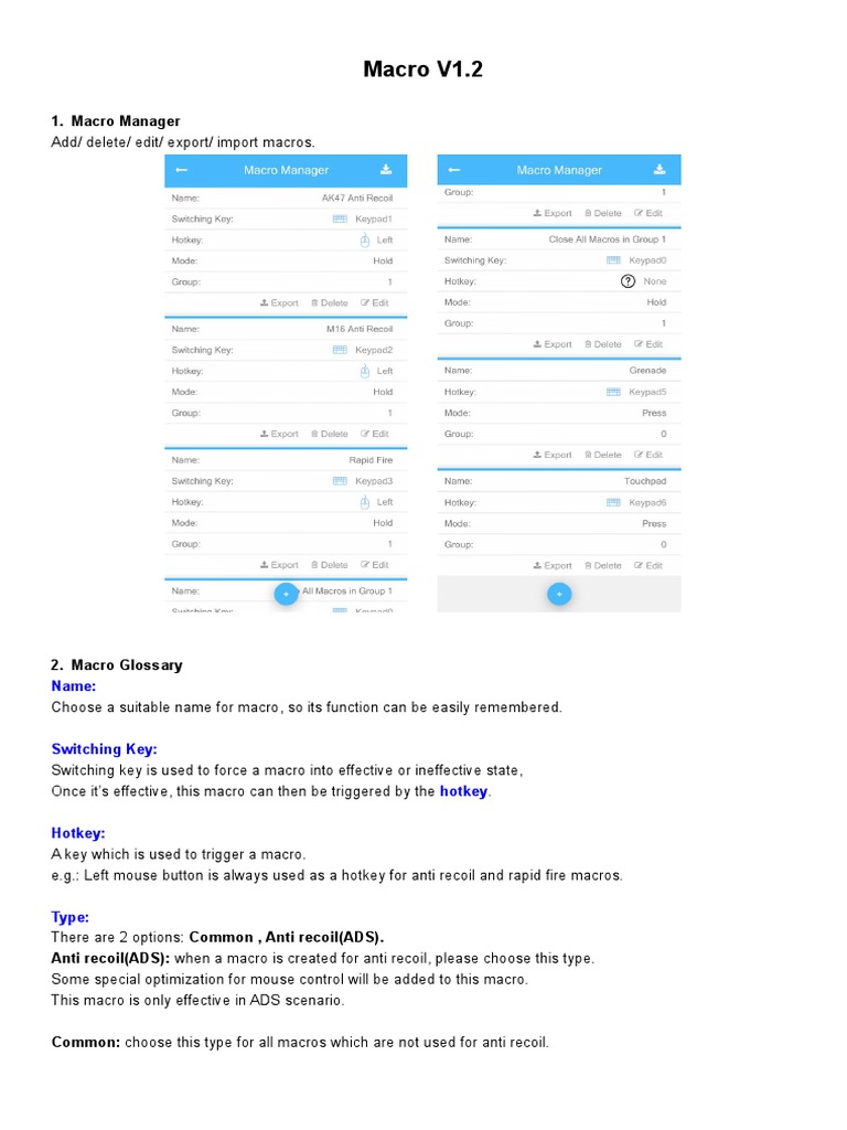 Macro | PDF | Keyboard Shortcut | Macro (Computer Science)