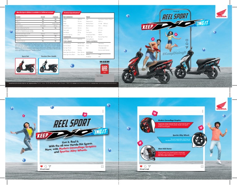 New Dio Sports Edition Is Available in 2 Different Variants Technical ...