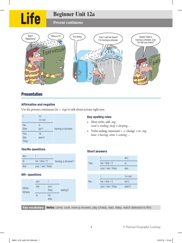 Beginner Unit 12a: Presentation | PDF | Linguistics | Cognitive Science