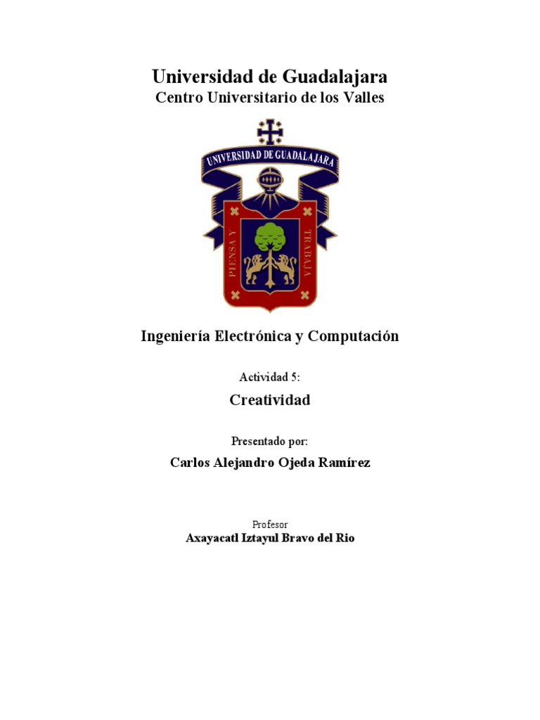 Actividad 5 Creatividad | PDF | Creatividad | Maestros