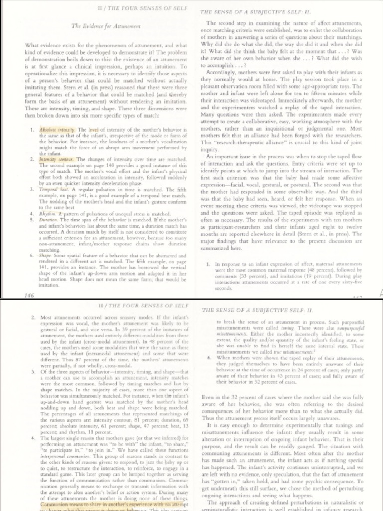 The Interpersonal World of The Infant - Daniel N. Stern 146-185 | PDF