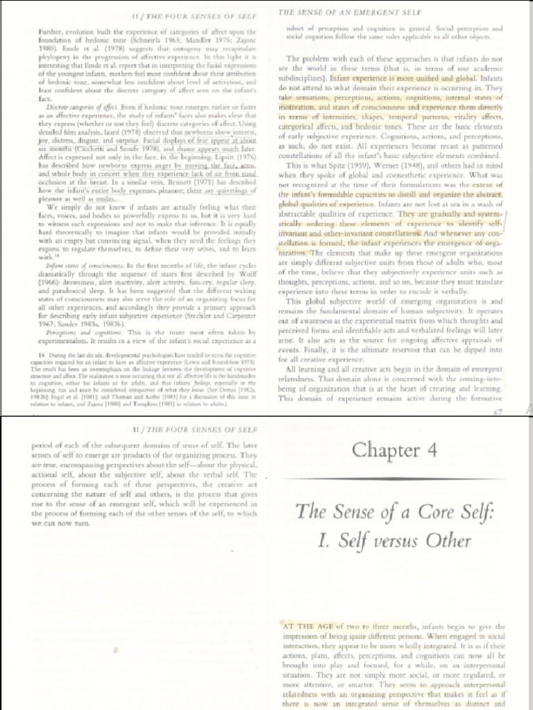 The Interpersonal World of The Infant - Daniel N. Stern 66-105 | PDF