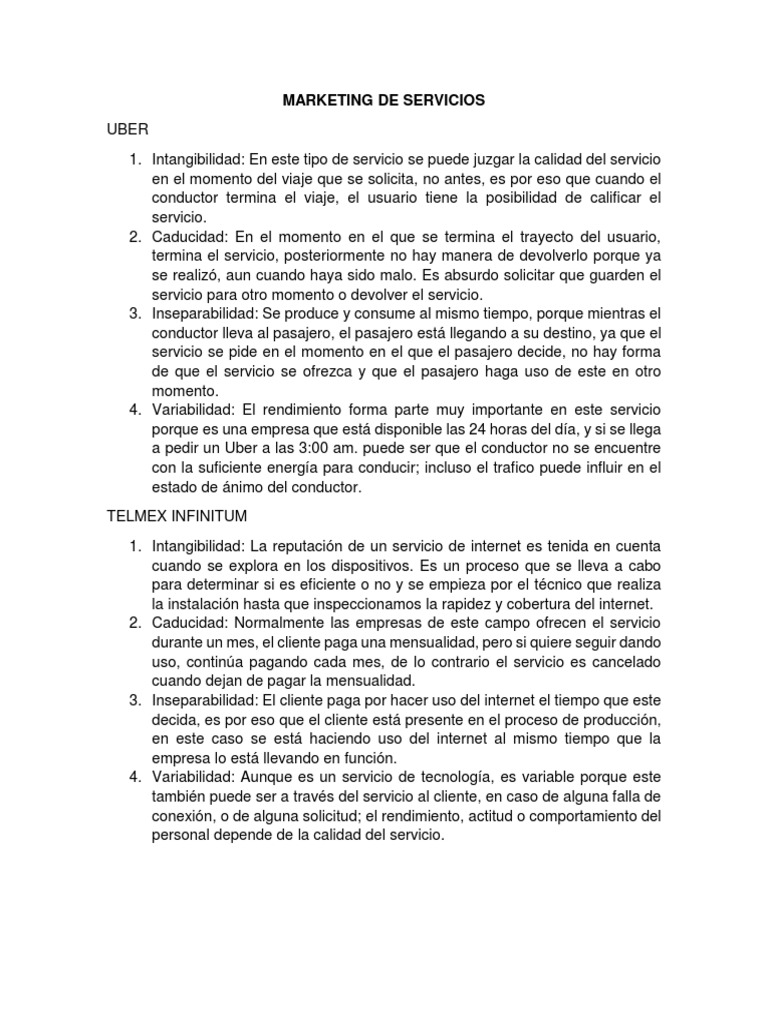 Marketing De Servicios 1 Pdf Ingenieria Eléctrica Calidad Comercial