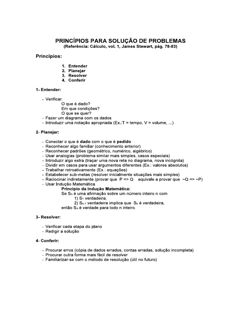 Principios para Solucao de Problemas | PDF