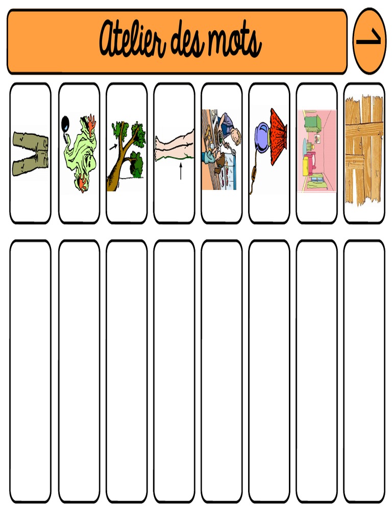 Atelier des mots : niveaux 1 à 9 | PDF