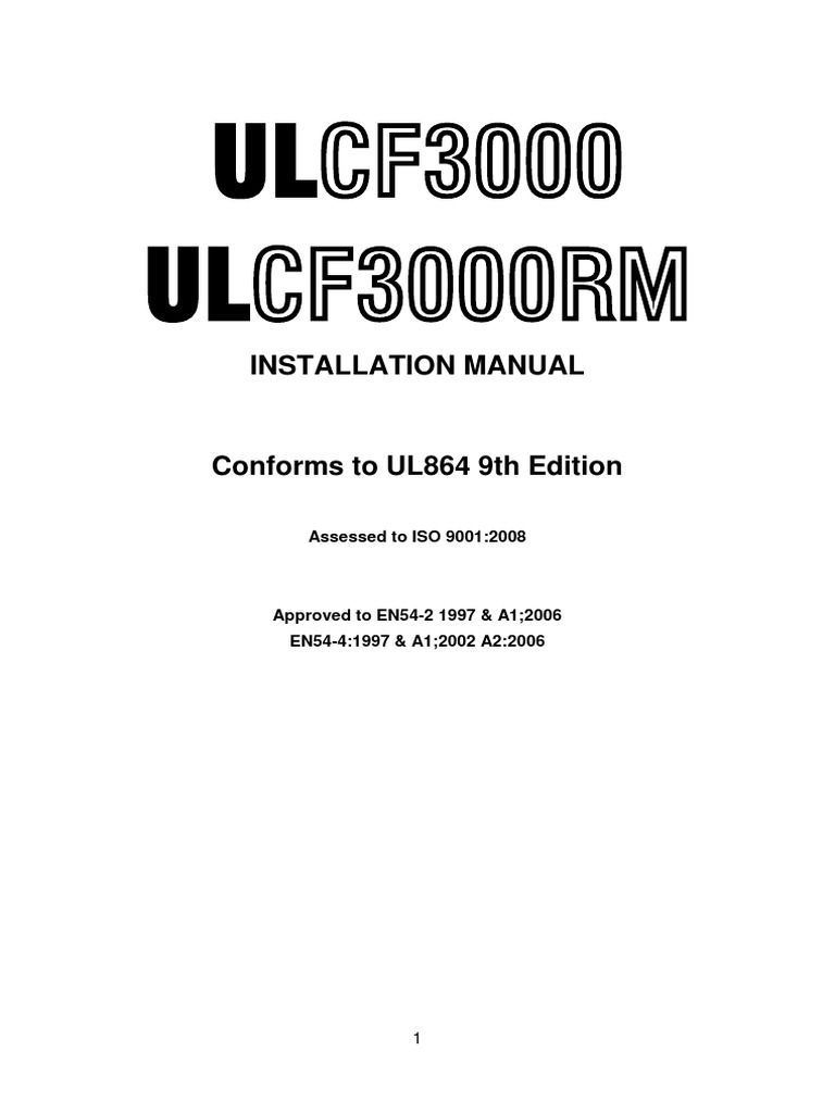 ULCF3000-Installation Manual | Download Free PDF | Manufactured Goods ...