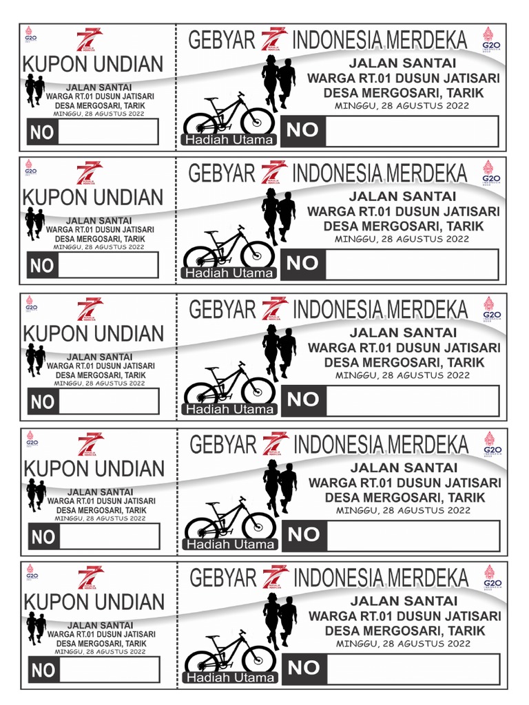 Kupon Jalan Santai | PDF