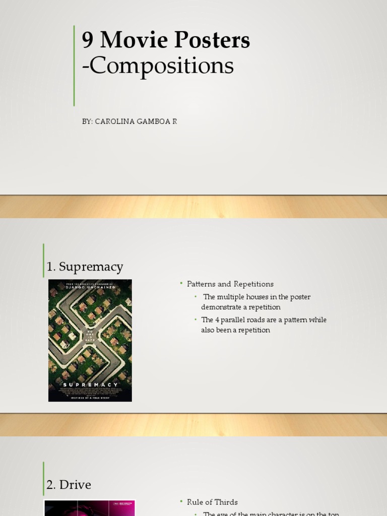 9 Movie Posters: - Compositions | PDF | Optics | Vision