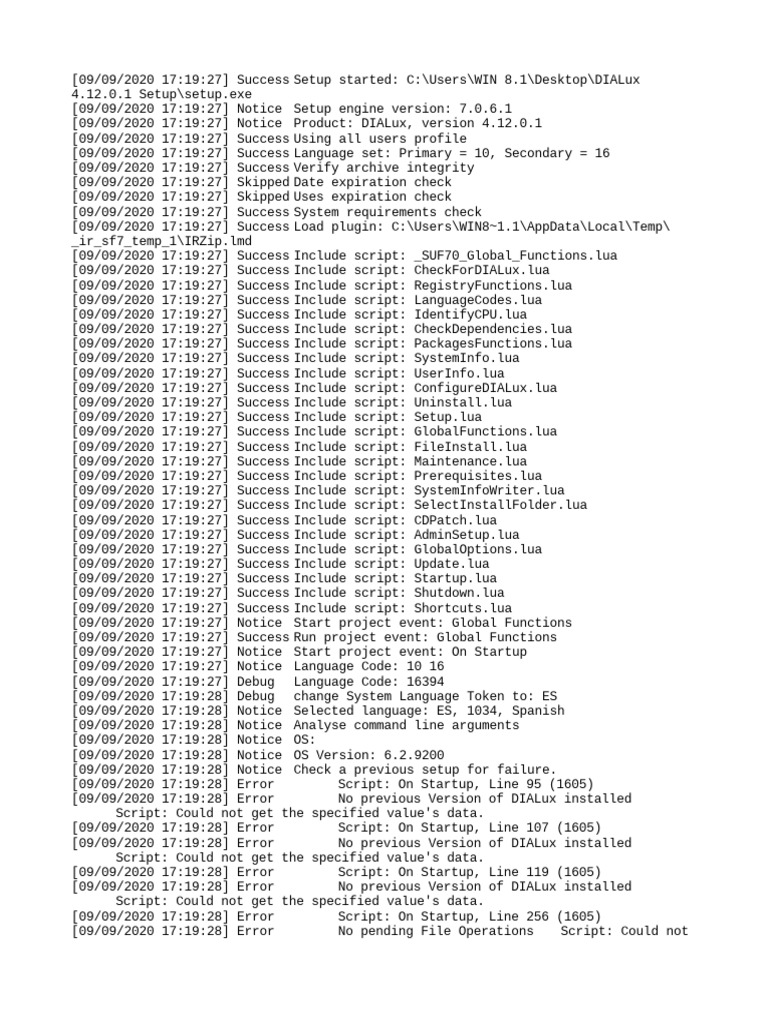Log of a DIALux software installation setup on Windows | PDF | Windows 8.1 | Zip (File Format)