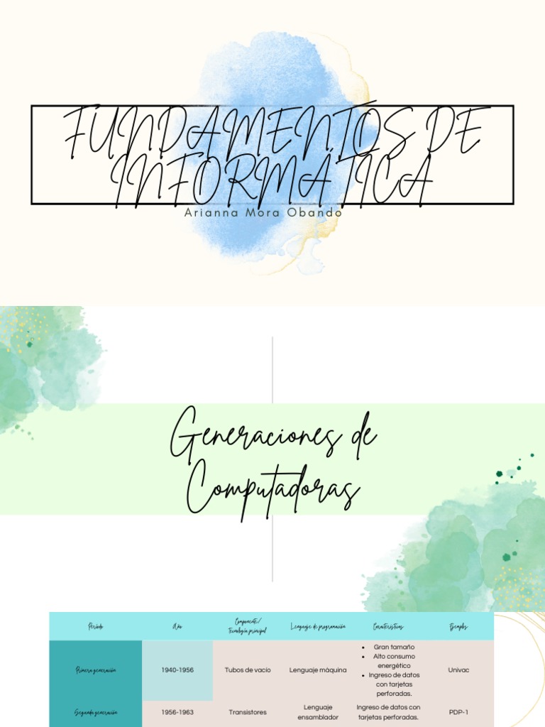 Fundamentos de Informática | PDF | Informática | Hardware de la computadora